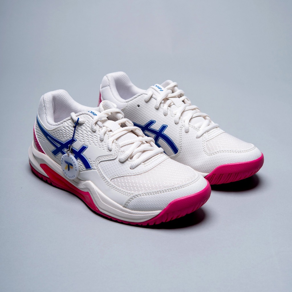 Jual Sepatu Tenis Tennis Shoes ASICS Gel-Dedicate 8 Women Cream/Dark ...