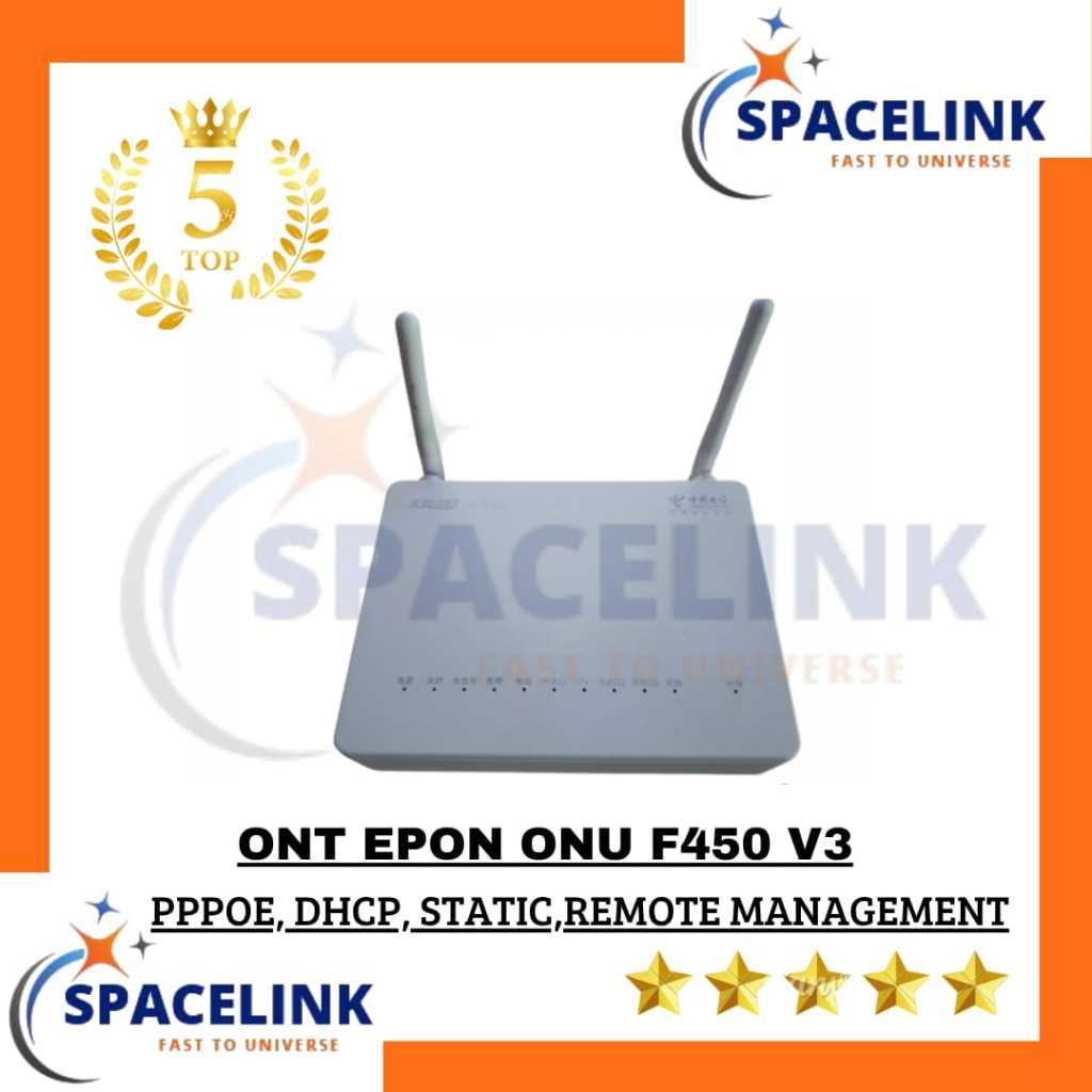 Jual ZTE f450 V3 EPON ONU ONT firmware stabil lebih 4 device support ...