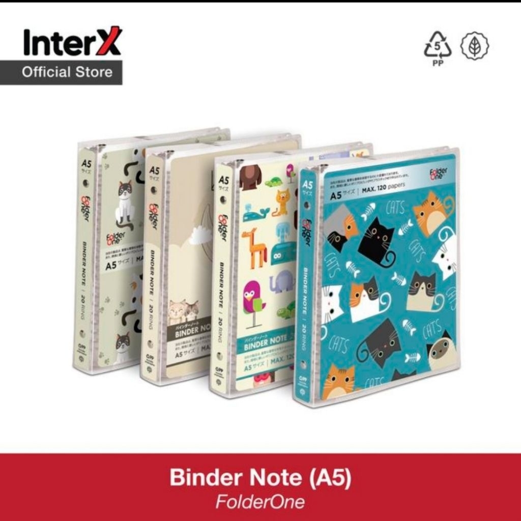 Jual Binder Note A5 Folder One/Buku Note ( Ring Loose Leaf) | Shopee ...