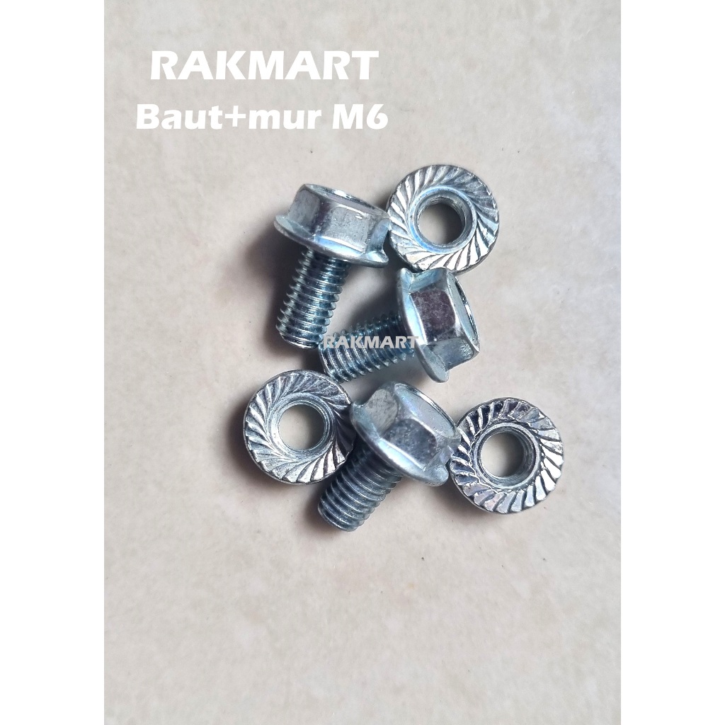Jual Baut M6 x 20 Rak Besi pakai kunci 10mm | Plat siku pojok | Kaki ...