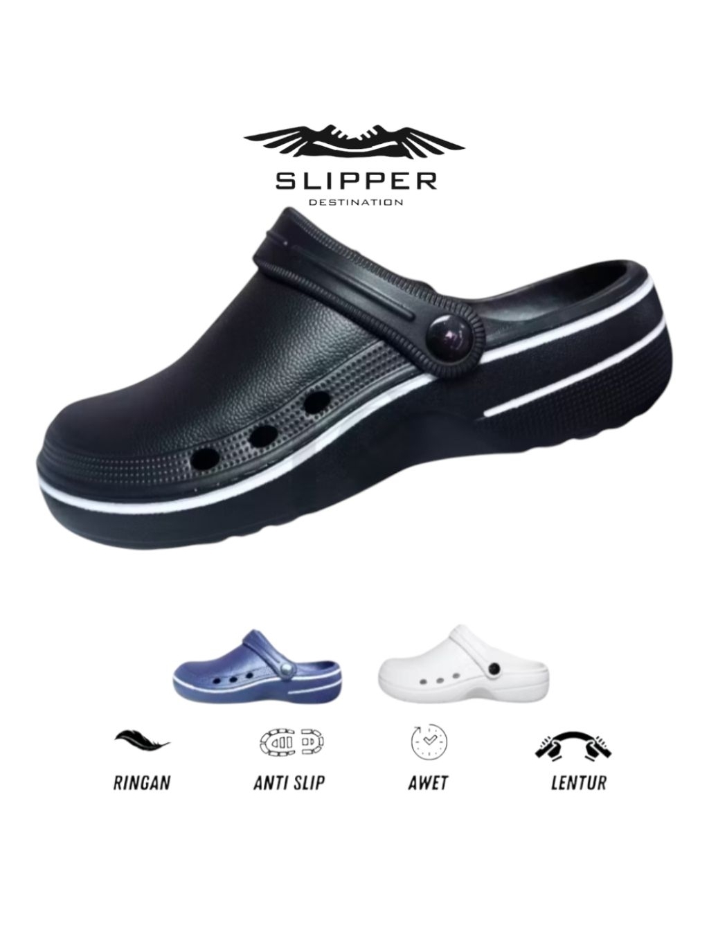Jual Sandal Baim kodok Unisex 36-44 / sendal perawat / sendal medis ...