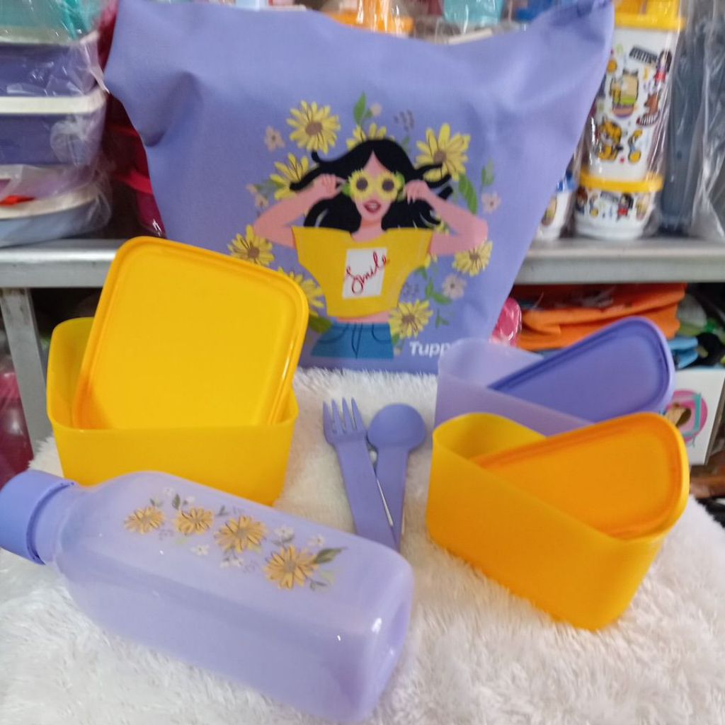 Jual tempat bekal COSMO LADY /FLOWER TUPPERWARE ORI | Shopee Indonesia