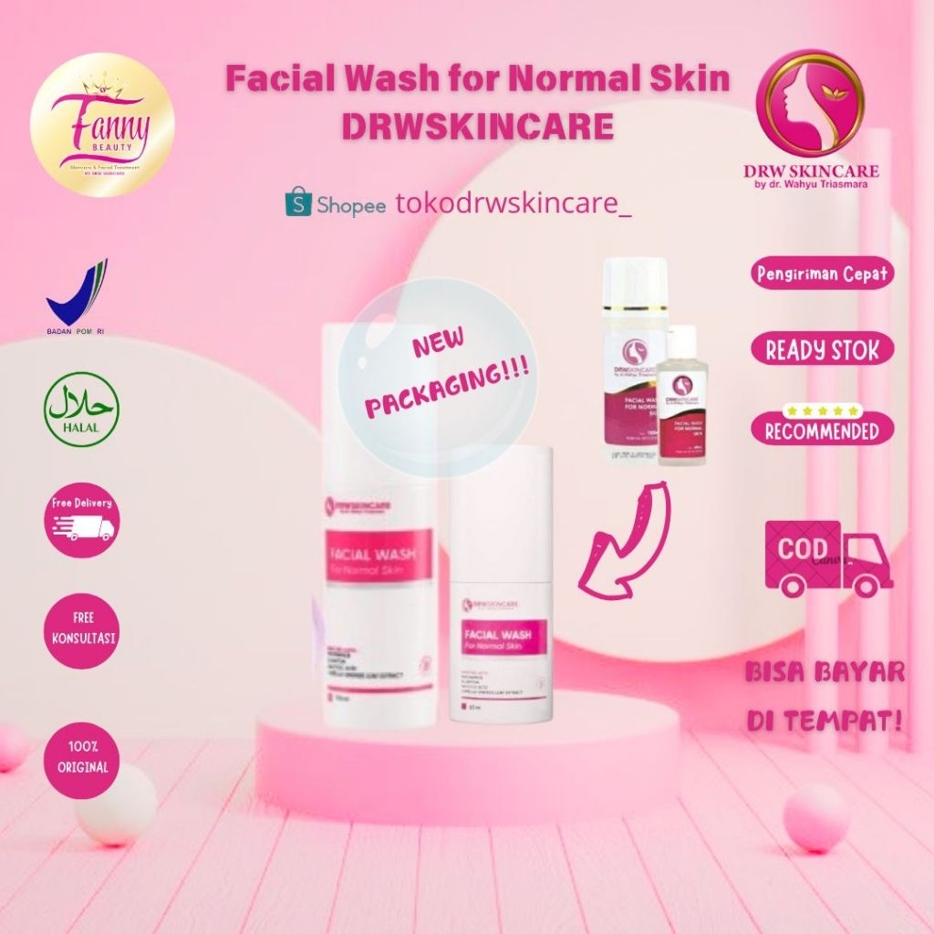 Jual DRW Skincare Facial Wash For Normal Skin /Sabun Wajah Normal ...