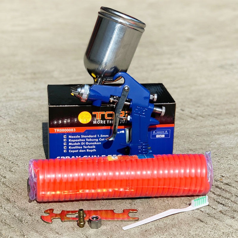 Jual COD CEK DULU !!! Paket Alat Semprot Cat Angin Spray Gun Spet F75 ...