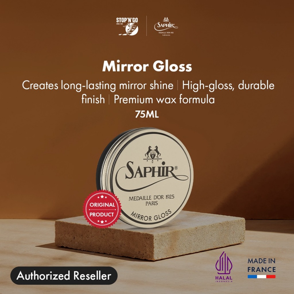 Jual Saphir Mirror Gloss 75ml – Semir Sepatu Kilap Premium Made In ...