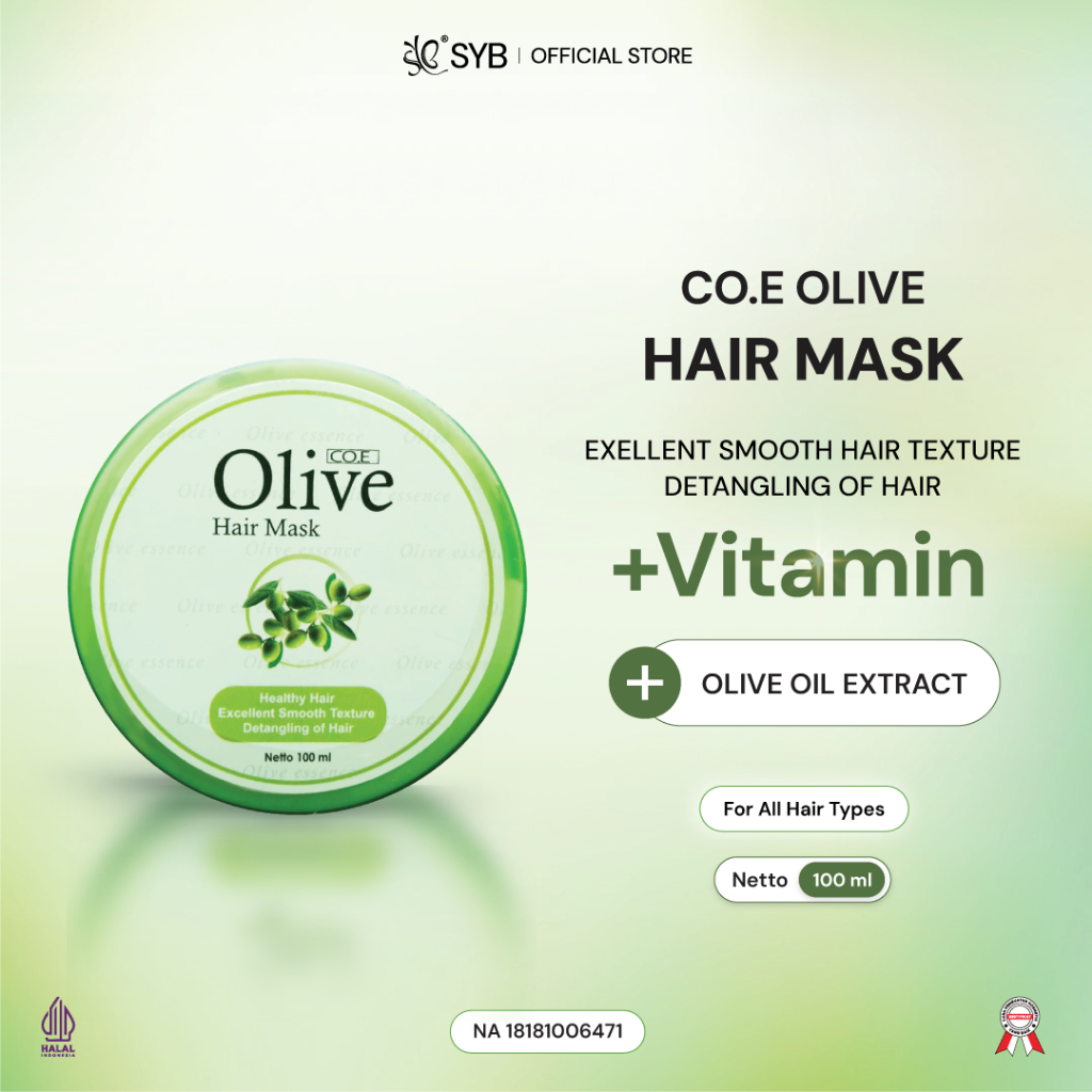 Jual SYB CO.E OLIVE HAIR MASK | Shopee Indonesia