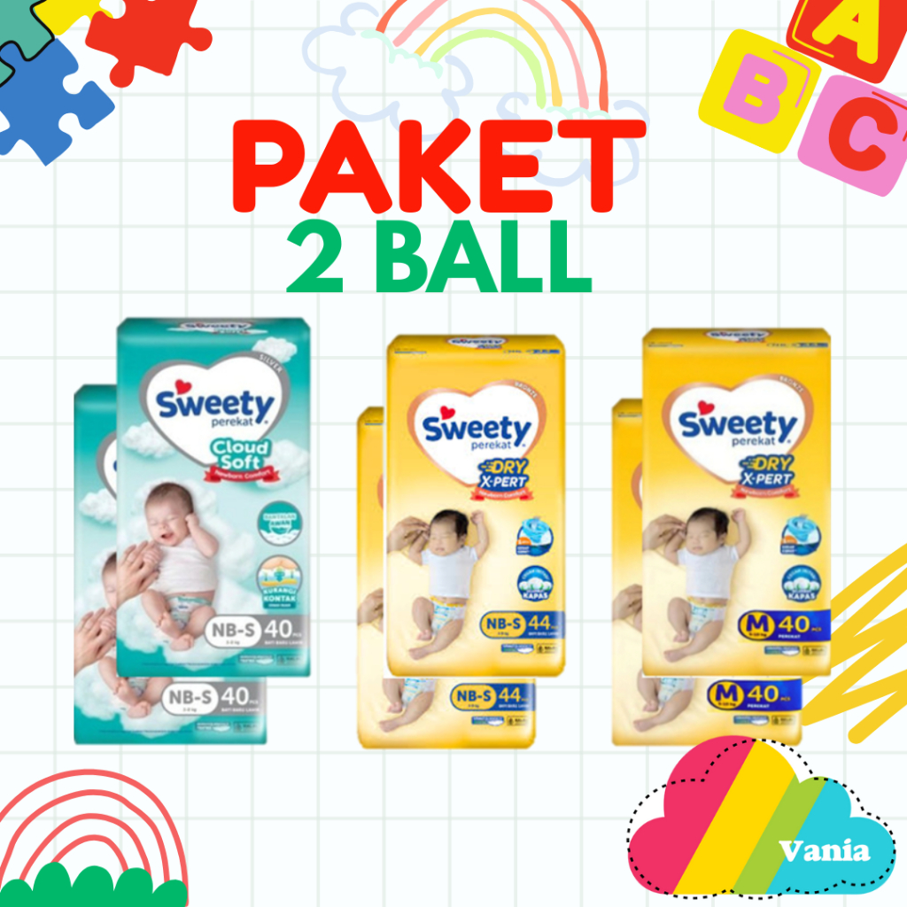 Jual Paket 2 ball Sweety Perekat Bronze Silver NBS44 M40 NBS40 | Shopee ...