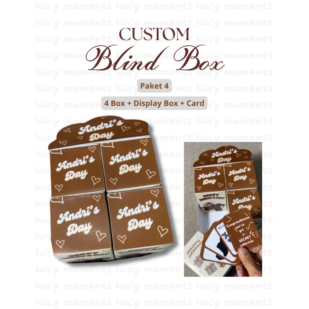 Jual Blind Box Custom By Luicymoments | Mystery Box Surprise Kejutan ...