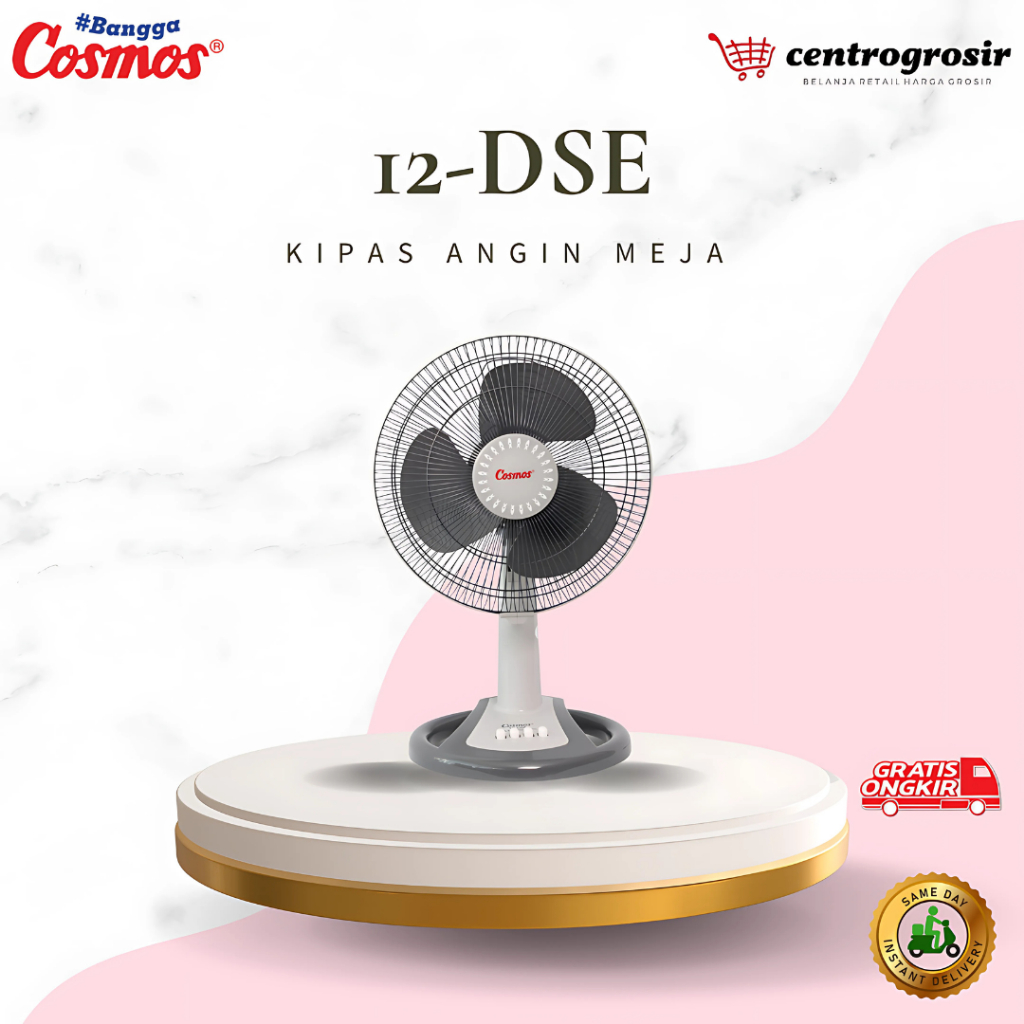 Jual Cosmos 12DSETWINO Kipas Angin Meja Desk Fan 12 inch 12DSE TWINO 12 ...