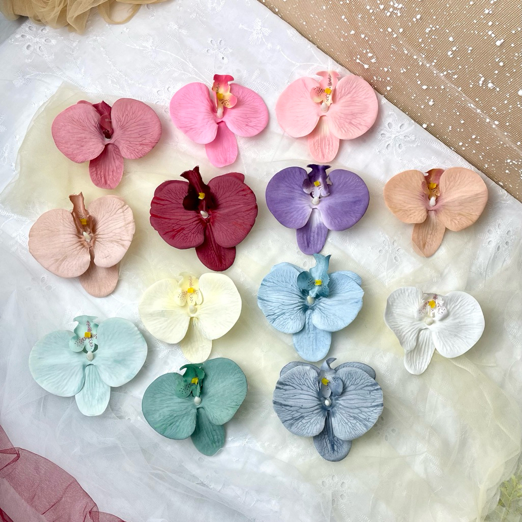 Jual CIGALLERY KELOPAK BUNGA ANGGREK KAIN FROSTED | Shopee Indonesia