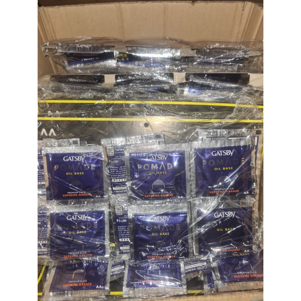Jual ( 1 CARTON) GATSBY STYLING POMADE SACHET | Shopee Indonesia