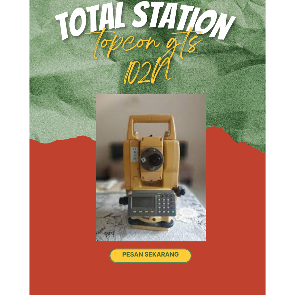 Jual Total Station Topcon GTS 102N Second / Topckn GTS 102 Bekas ...