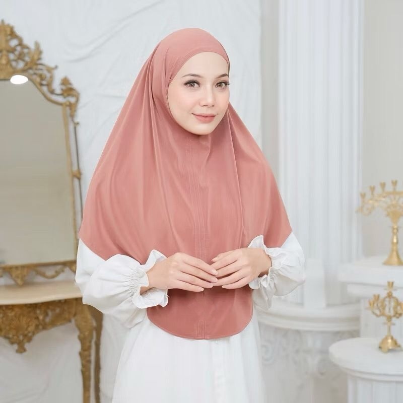 Jual Hijab Bergo Malaysia Instan Jersey | Jilbab Daily Malaysia Jersey Premium | Shopee Indonesia