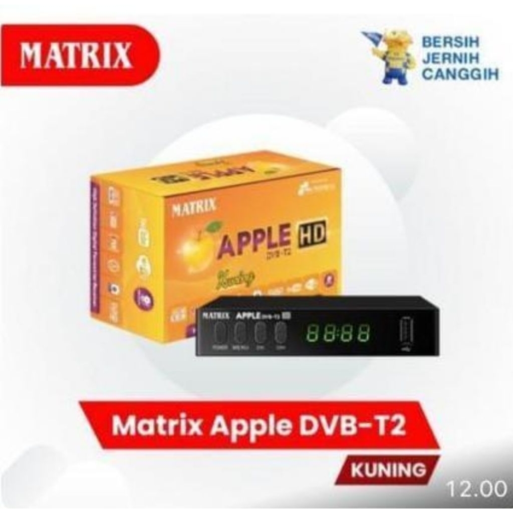 Jual Set Top Box Dvb T2 kuning Matrix Apple Dvb T2 HD / Tv Digital ...
