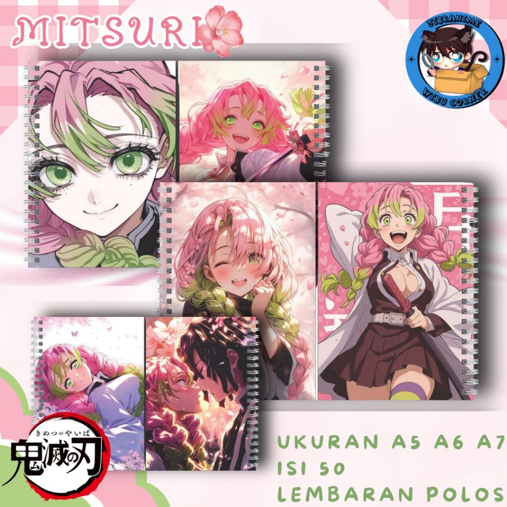 Jual NOTEBOOK MITSURI KIMETSU NO YAIBA / NOTE BOOK ANIME KIMETSU NO ...