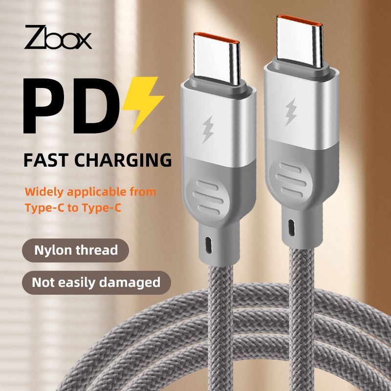 Jual KABEL DATA BRAIDED ZBOX | TYPE C TO TYPE C | TYPE C TO LIGHTNING ...