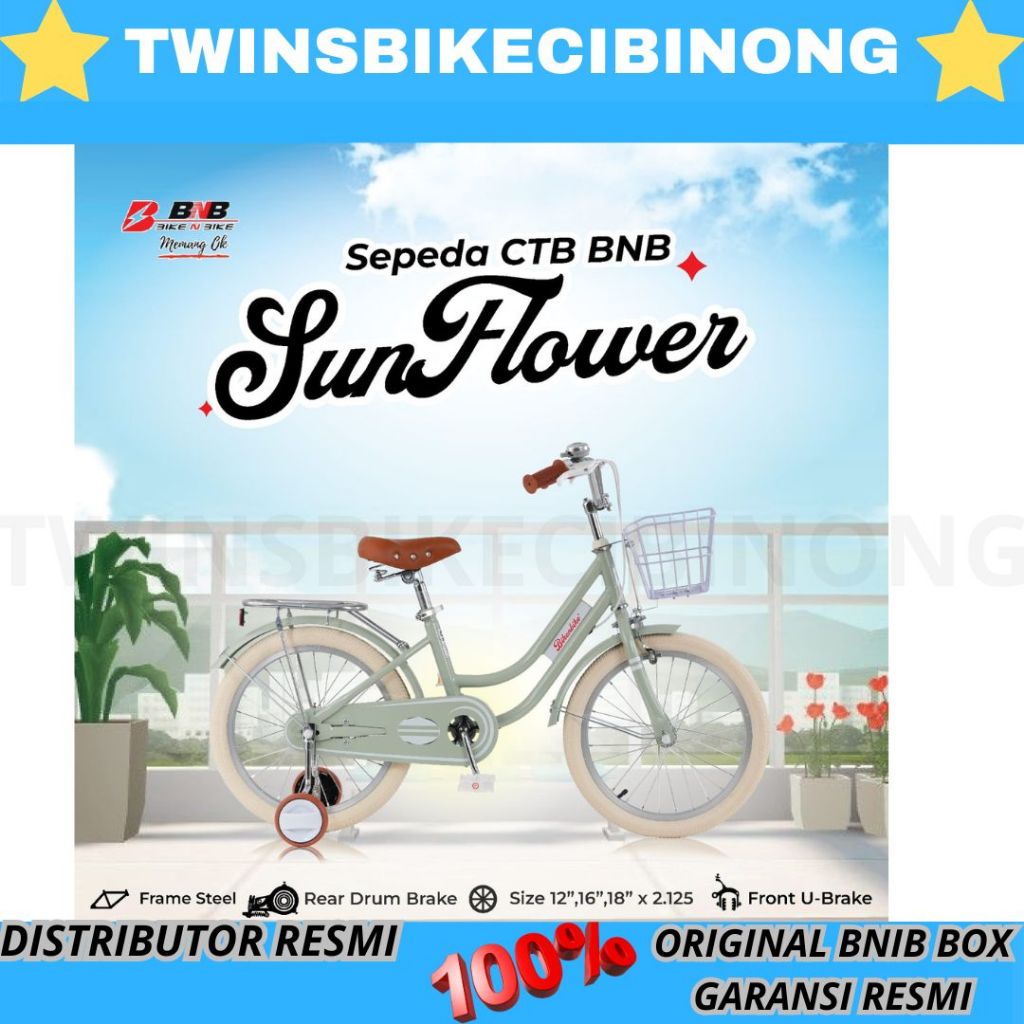 Jual Sepeda 16 Mini Bike N Bike Sunflowers | Shopee Indonesia