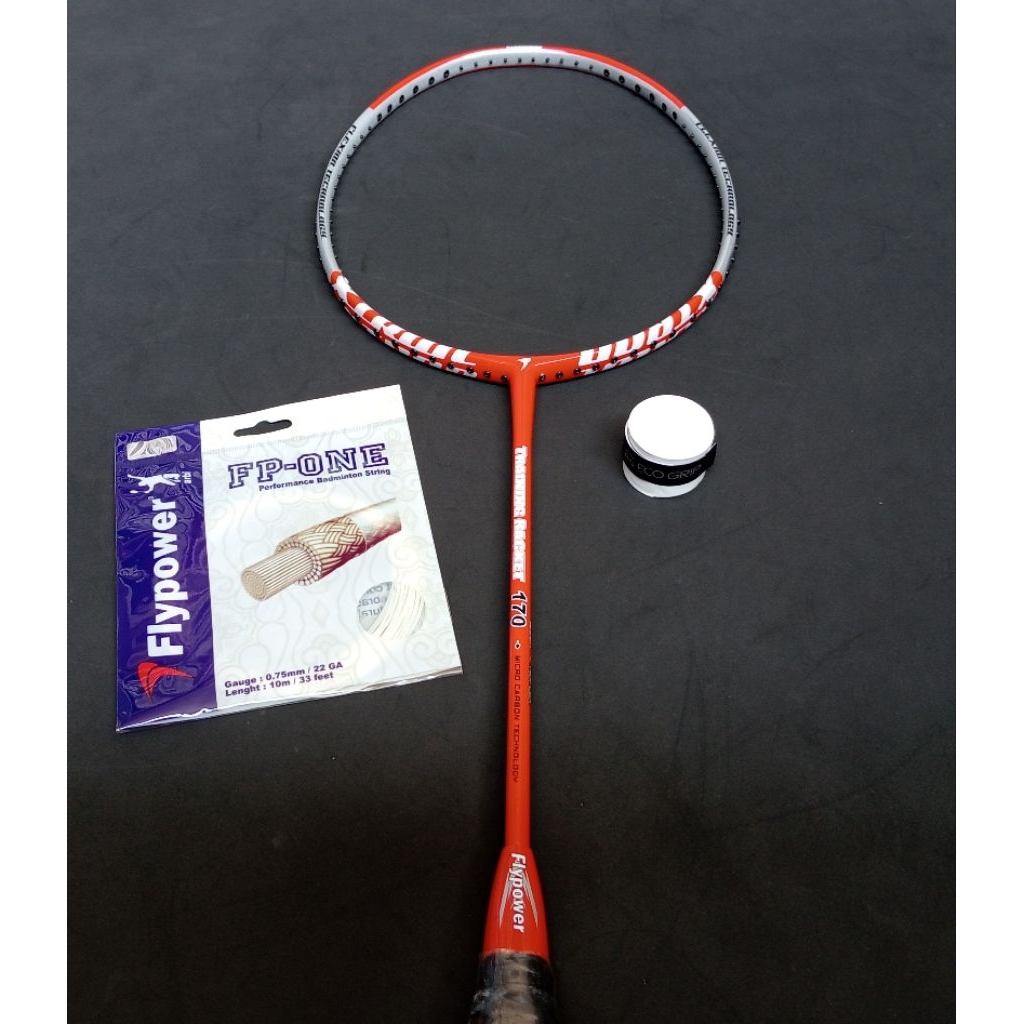 Jual Raket badminton baru new original flypower training racket 170 ...