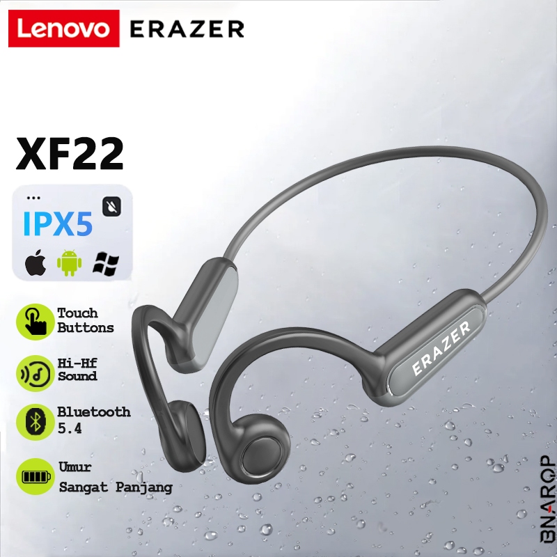 Jual Lenovo ERAZER XF22 Headset Bluetooth V5.4 TWS bone conduction ...