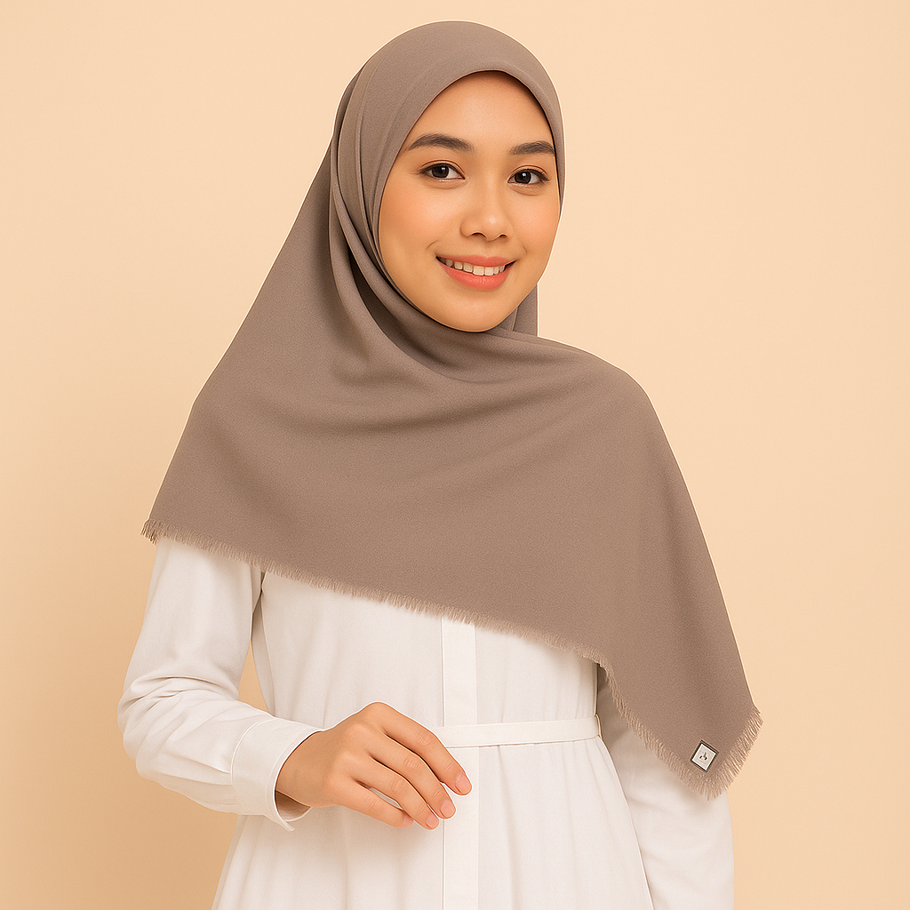 Jual Kerudung Segi Empat Saudia Rawis Jilbab Segiempat Katun Premium ...