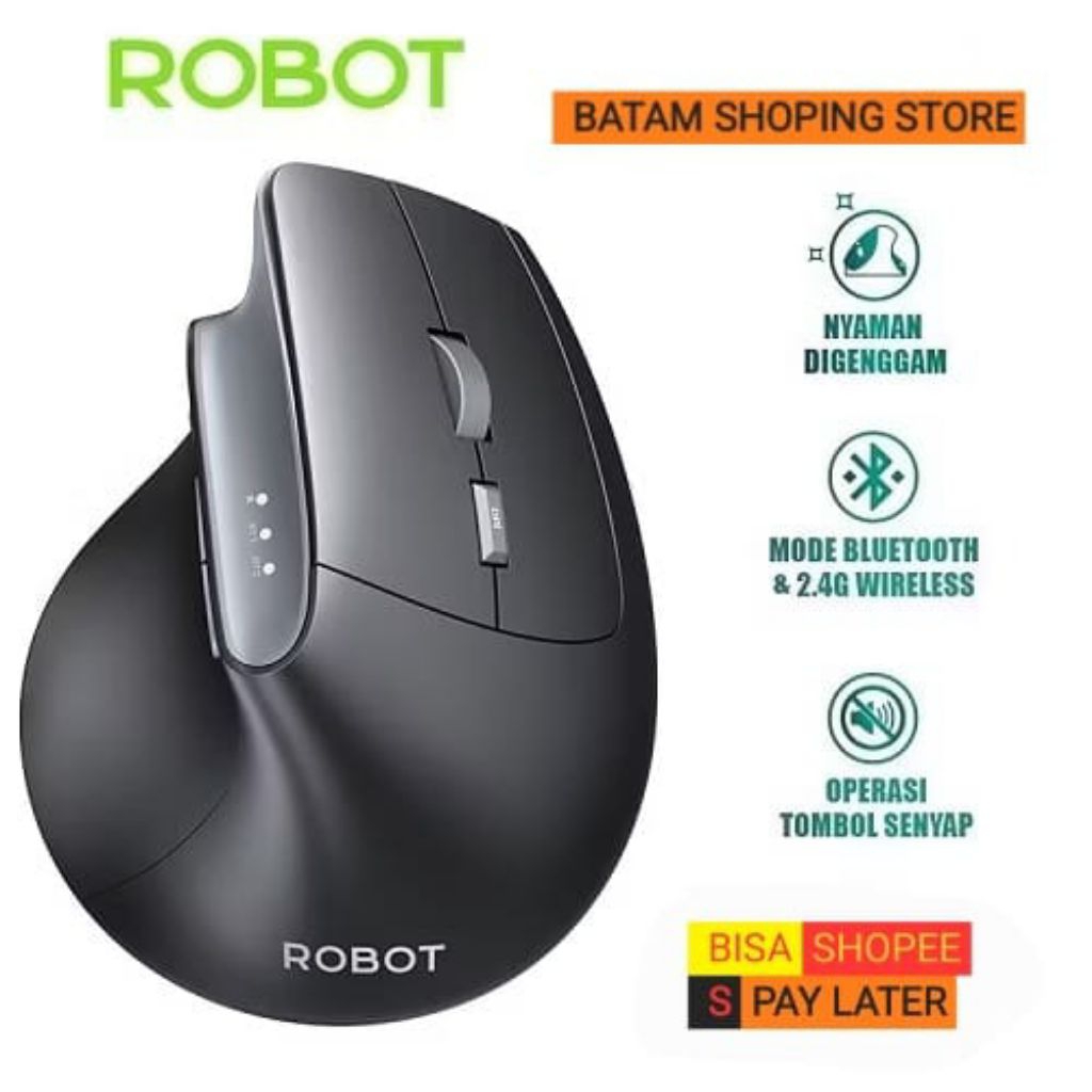 Jual Robot Guru Master 2 Mouse Vertikal Multi Device Bluetooth 2.4G ...