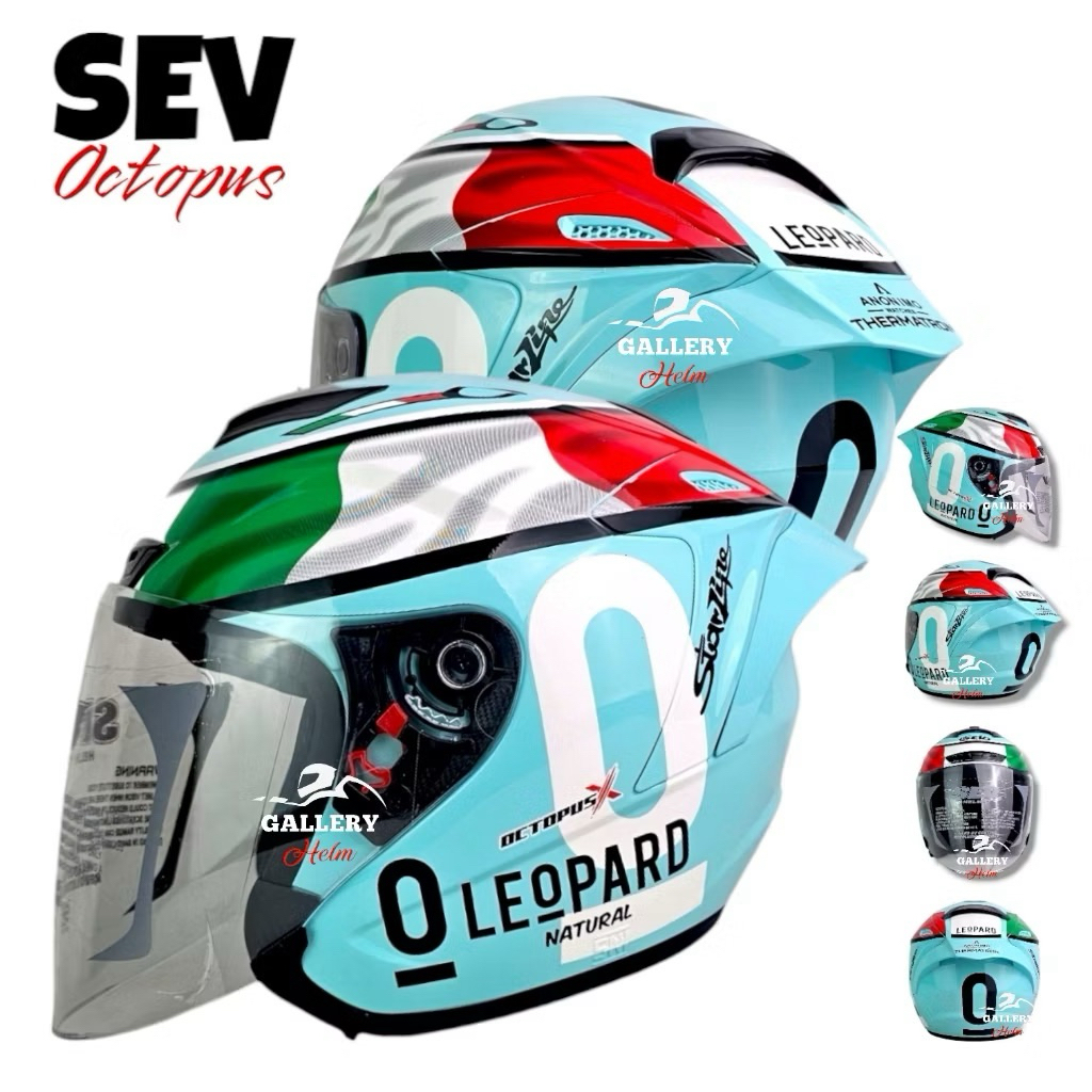 Jual Helm Original Sev Octopus X Ganteng Kekinian SNI Dewasa | Shopee ...