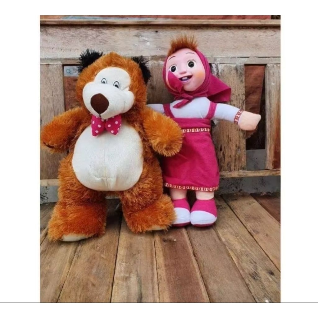 Jual Boneka Kartun And Bear 1 set | Shopee Indonesia