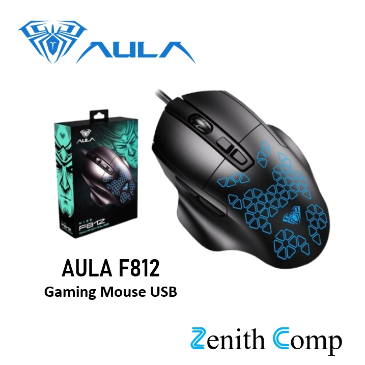 Jual Mouse Gaming AULA F812 RGB USB, MACRO , 7200dpi | Shopee Indonesia