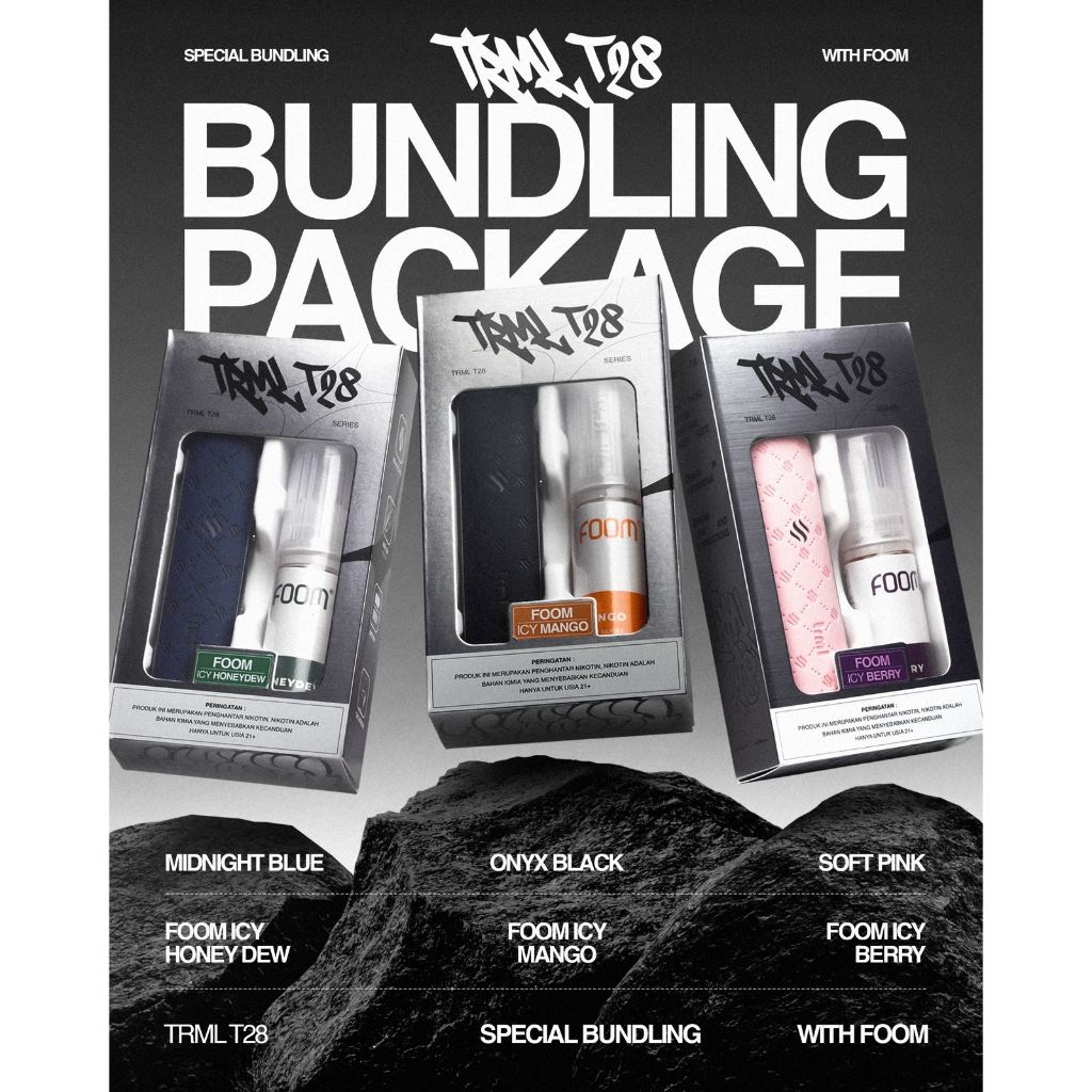 Jual TRML T28 POD KIT BUNDLING SERIES WITH LIQUID 15ML | Shopee Indonesia