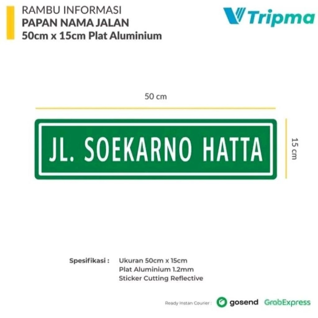 Jual Rambu/Papan/Jalan/50×15/Cm | Shopee Indonesia