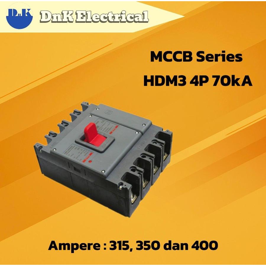 Jual MCCB Himel Series HDM3 4 Pole 70kA ( Tersedia Ampere : 315A, 350A ...