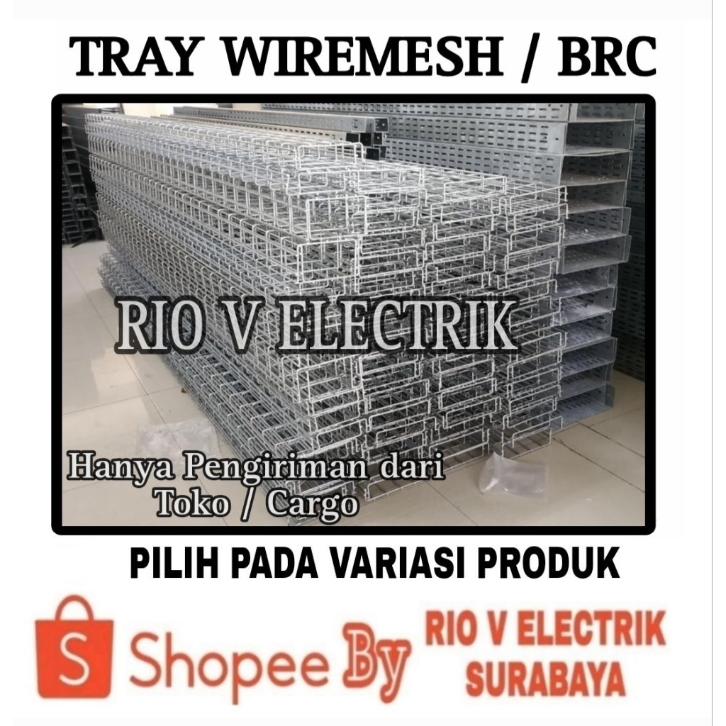 Jual KABEL TRAY BRC 300X100X3000 RAK CABLE CAGE WIREMESH Galvanis OCP ...