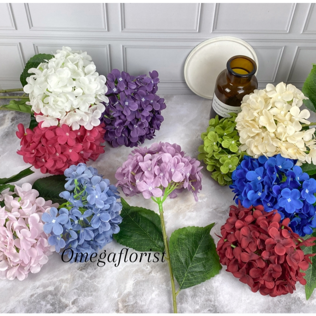 Jual BUNGA HORTENSIA KAIN X1 TANGKAI PANJANG ARTIFICIAL - BUNGA ...