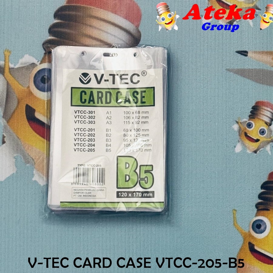 Jual [1PAK/20PCS] V-TEC CARD CASE VTCC-205-B5 ID CARD | Shopee Indonesia