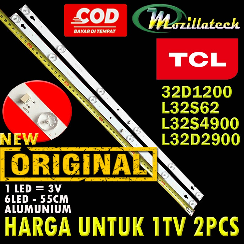 Jual BACKLIGHT TV TCL 32 32D1200 L32S62 L32S4900 L32D2900 BL LED BACKLIGHT TV TCL 32 6V 6LED ...