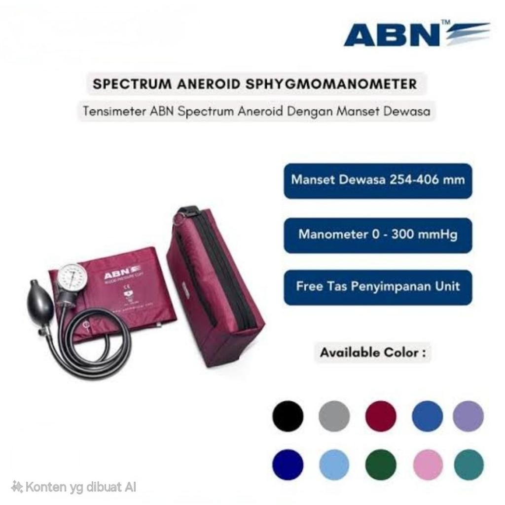 Jual ABN Tensimeter Aneroid / Tensi ABN Spectrum | Shopee Indonesia