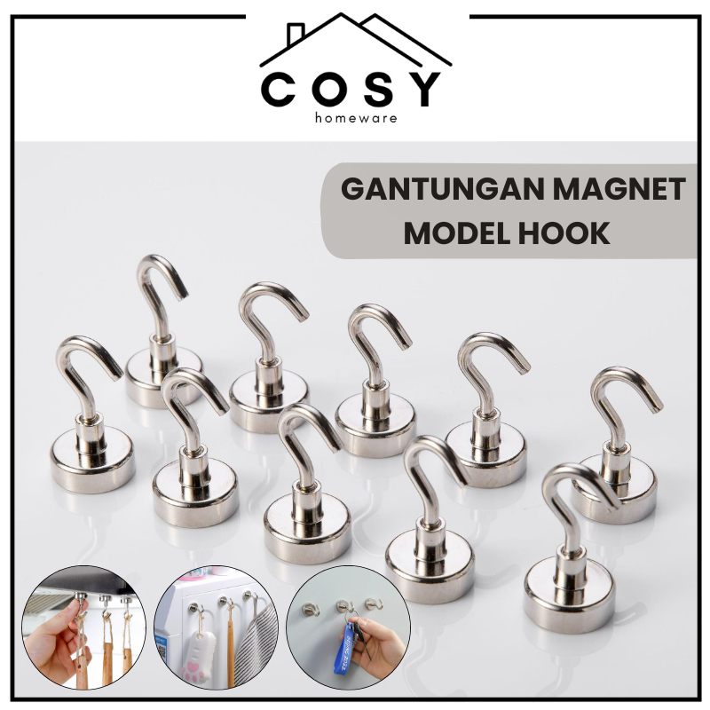 Jual COSY Gantungan Magnet Besi Kuat Model Hook Cantolan / Gantungan ...