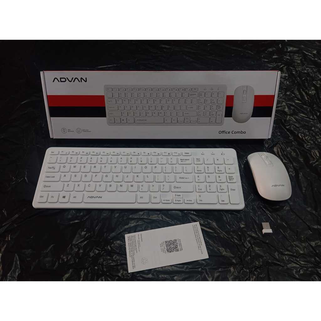 Jual Advan MK03 Keyboard dan Mouse Wireless 2.4G Office Combo | Shopee ...