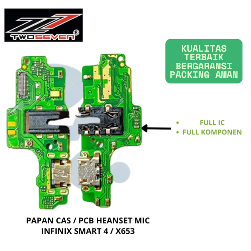 Jual Papan Cas Infinix Smart 4 / X653 Pcb Board Heanset Mic Full Ic ...