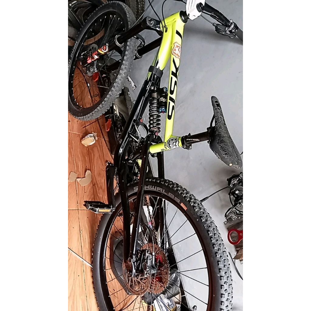 Jual frame Polygon siskiu d7 size s repaint upgrade RS fox | Shopee ...