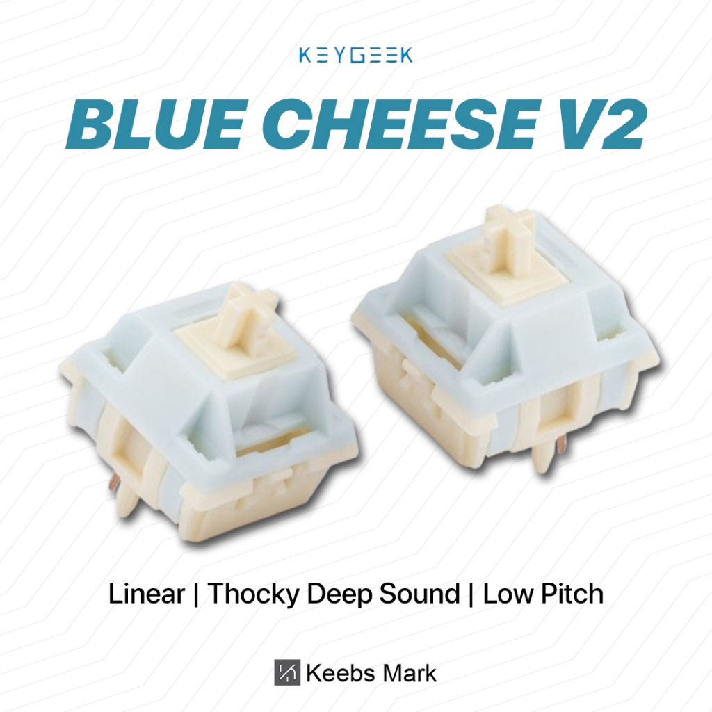 Jual Keygeek Blue Cheese V2 Linear Switch 52g Mechanical Keyboard ...