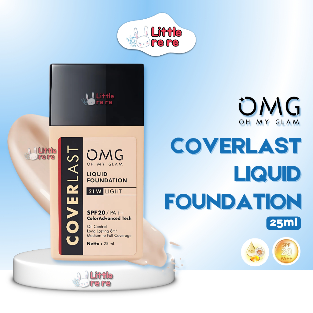 Jual OMG OH MY GLAM Coverlast Liquid Foundation - 25ml | Alas Bedak ...