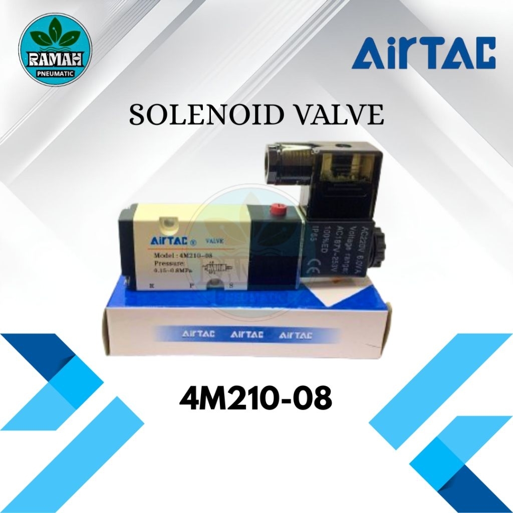Jual 4M210-08 AIRTAC SOLENOID VALVE PNEUMATIC | Shopee Indonesia