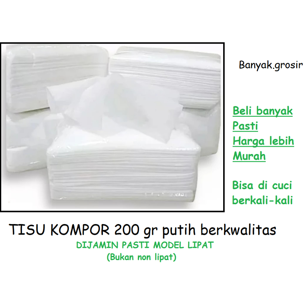 Jual TISU KOMPOR 200 Tisu dapur bisa dicuci 200gr tisu serbaguna 200 ...
