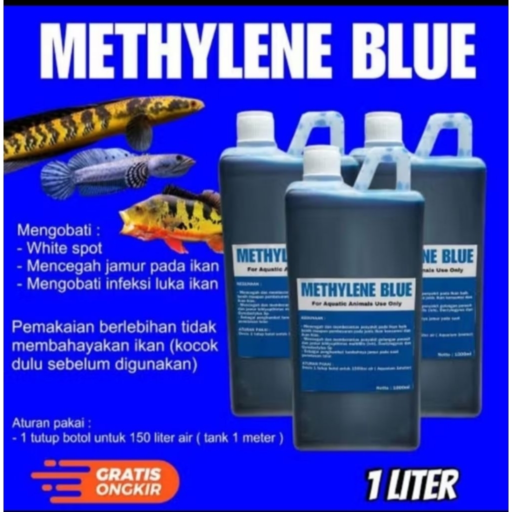 Jual METHYLENE BLUE obat biru untuk ikan hias | Shopee Indonesia