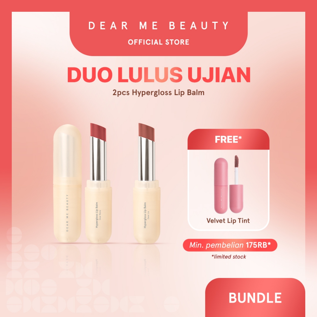 Jual Dear Me Beauty Bundle Duo Lulus Ujian - 2pcs Hypergloss Lip Balm | Shopee Indonesia