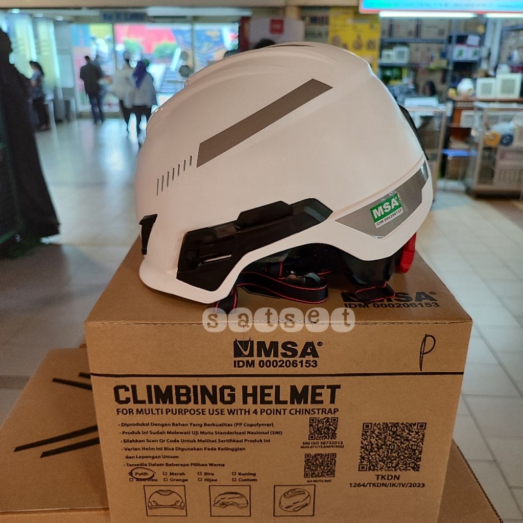 Jual MSA V-GARD H1 Trivent Putih Lokal Fastrack SNI Safety Helmet ...