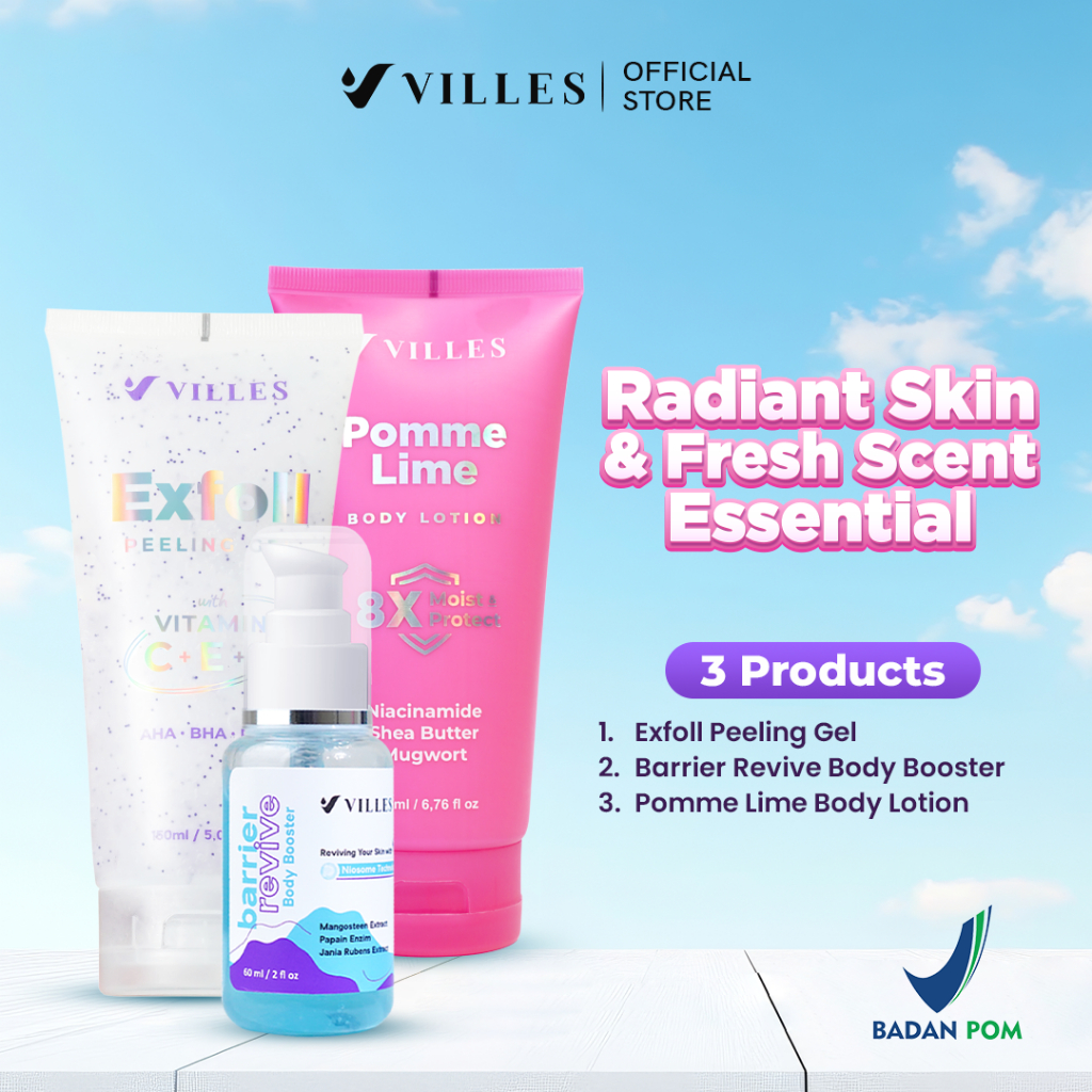 Jual Villes -(3Pcs) Radiant Skin & Fresh Scent Essential (BUNDLE PACK) | Body Care Pencerah ...