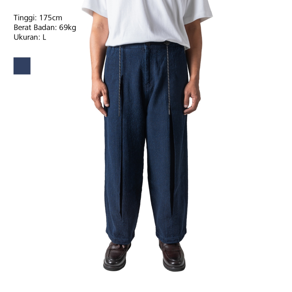 Jual Bodypack Tova Pants Wide Pants Celana Baggy Lebar Stylish - Navy ...