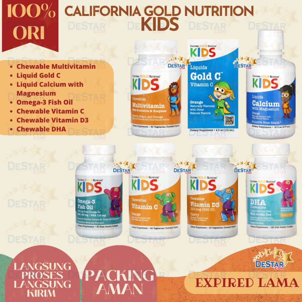 Jual CALIFORNIA GOLD NUTRITION Kids Liquid Calcium with Magnesium Omega ...